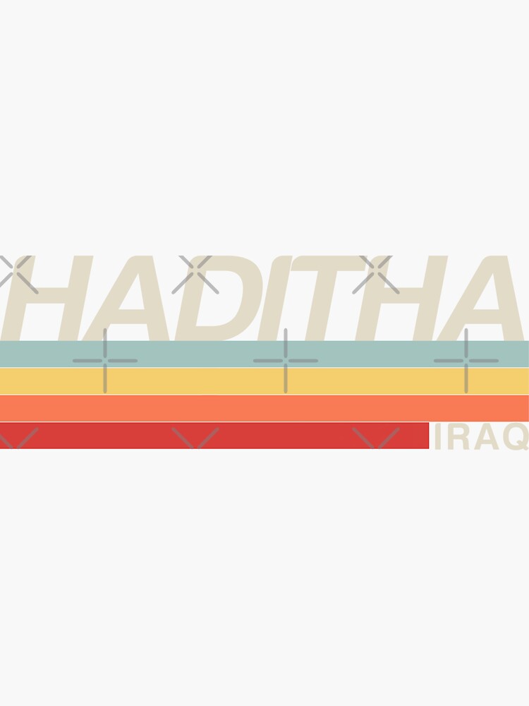 "Haditha Retro Iraq Design" Sticker by Mo5tar | Redbubble