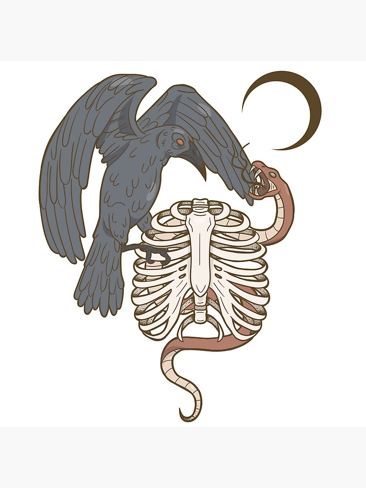"The Crow and the Snake" Art Print for Sale by willowautumnart | Redbubble