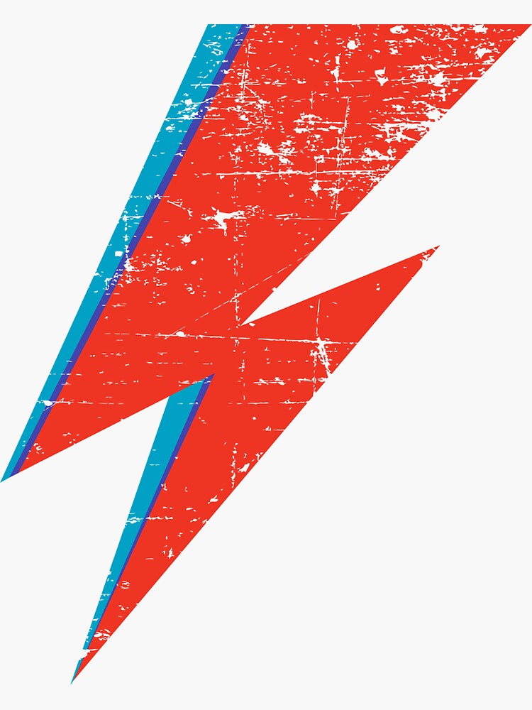 Pegatina for Sale con la obra «Rayo Bowie» de ltraindesigns | Redbubble