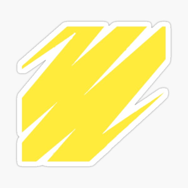 "Yellow line" Sticker by T0nyy | Redbubble