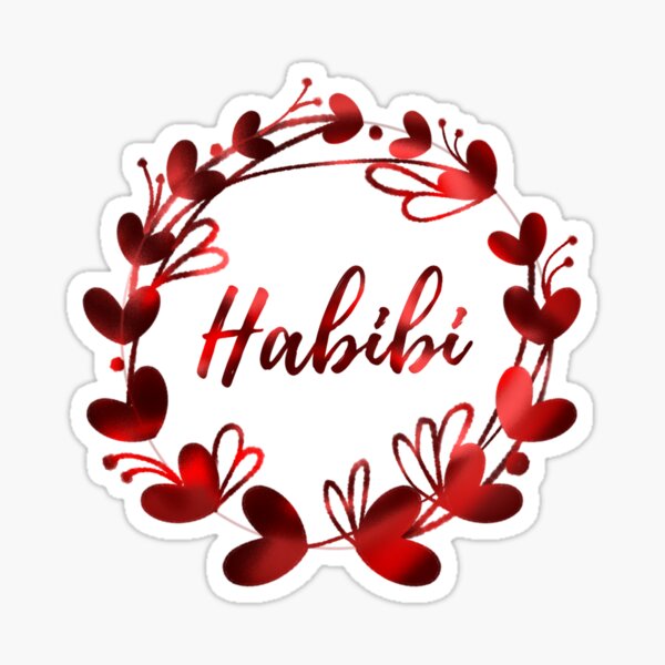 "Habibi" Sticker by stayartsy07 | Redbubble