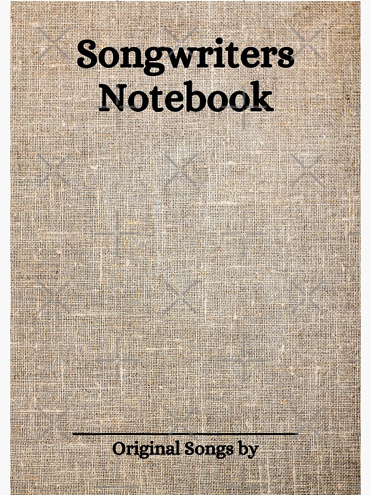 "Songwriters Notebook or Hardcover Journal | Design 1 by derickquince ...