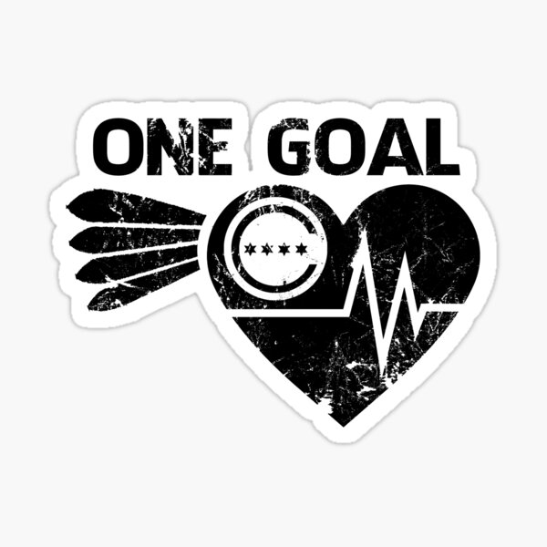 "One goal heartbeat hockey design " Sticker by HockeyMomStore | Redbubble