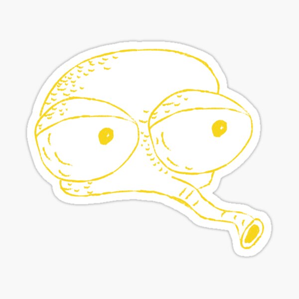 "just a normal yellow fly" Sticker for Sale by Peckosh | Redbubble