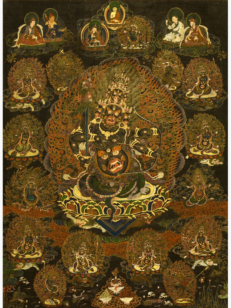 "Rahula and his Assembly (19th century)" Sticker for Sale by allhistory ...