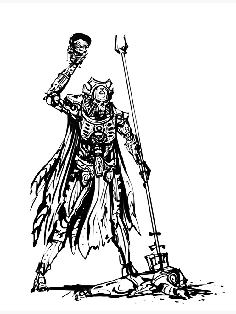 "Warrior skeleton Necron" Poster for Sale by DNTShop | Redbubble