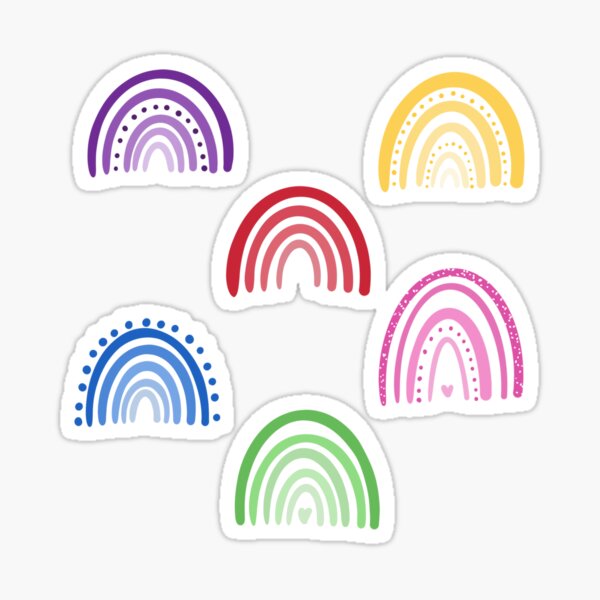 "Rainbow Sticker Sheet" Sticker by EdeeBeeDesign | Redbubble