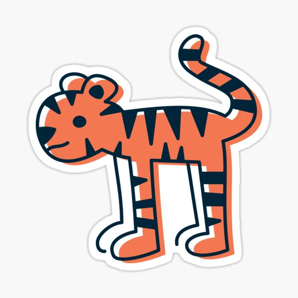 "Abstract Tiger" Sticker by InsideTheVector | Redbubble