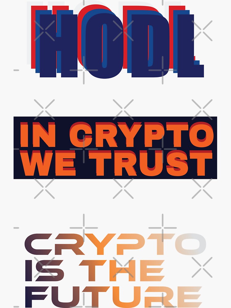 "Crypto Sticker Pack" Sticker by IzanaApparel | Redbubble