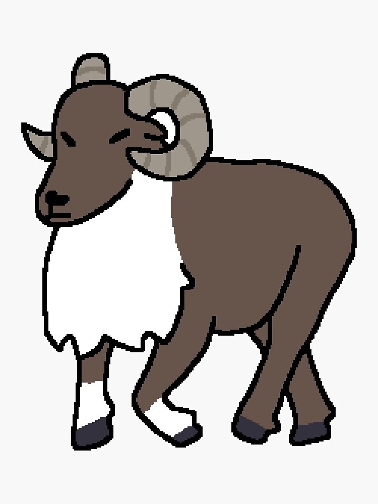 "Tibetan Argali" Sticker by Misc-Animalia | Redbubble