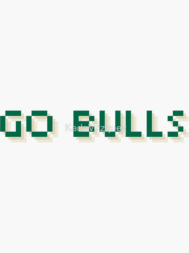 "USF - Go Bulls - Digital" Sticker by KarlaVazquez | Redbubble