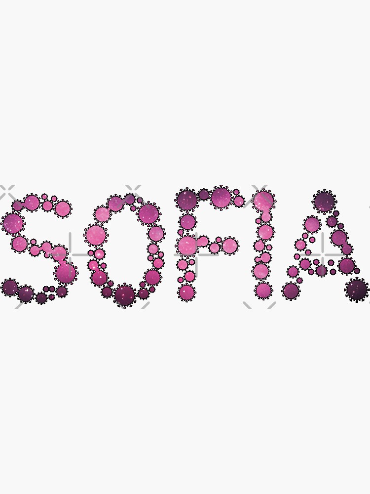 "SOFIA Name III - My name is SOFIA - typography name - Galaxy Vibe ...