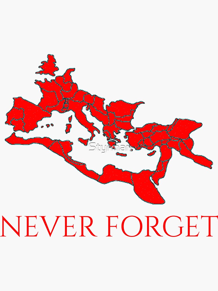 "Roman Empire - Never Forget - SPQR" Sticker for Sale by Styrman ...