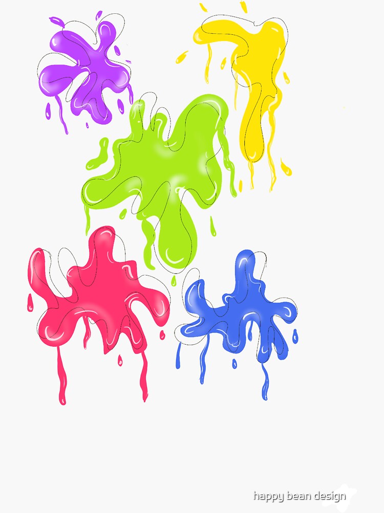 "SPLAT!" Sticker by Elizabethweddle | Redbubble