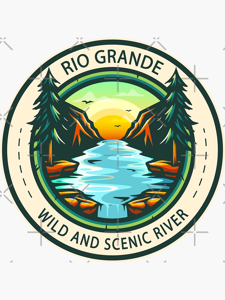 "Rio Grande Wild and Scenic River Badge" Sticker for Sale by ...