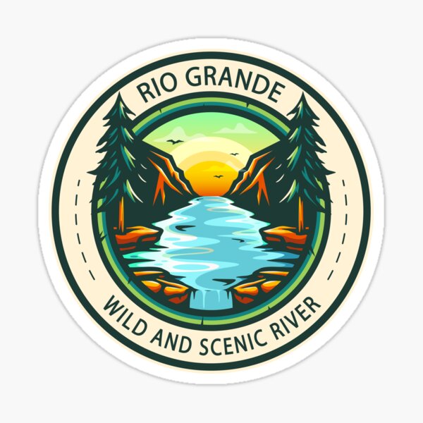 "Rio Grande Wild and Scenic River Badge" Sticker for Sale by ...