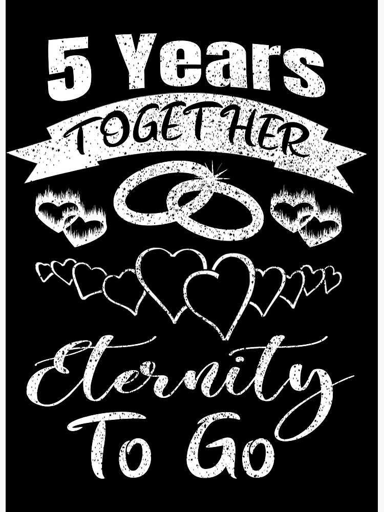 "5 Jahre zusammen Eternity To Go, 5-jähriges Jubiläum, 5-jähriges ...