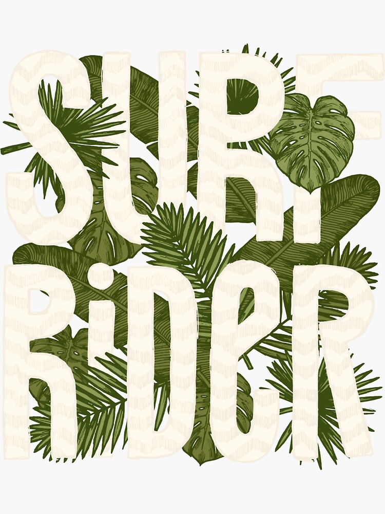 "Surf Rider" Sticker by marmarsUK | Redbubble