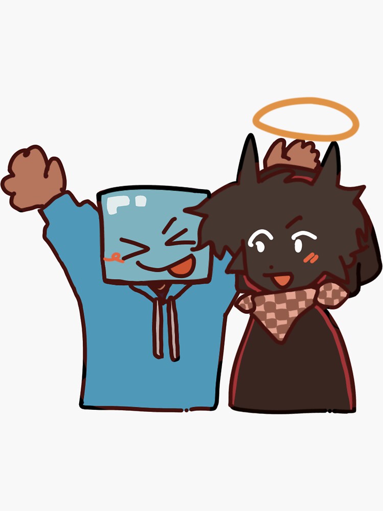 "Skeppy and Badboyhalo! (MCYT)" Sticker by flooperflops | Redbubble