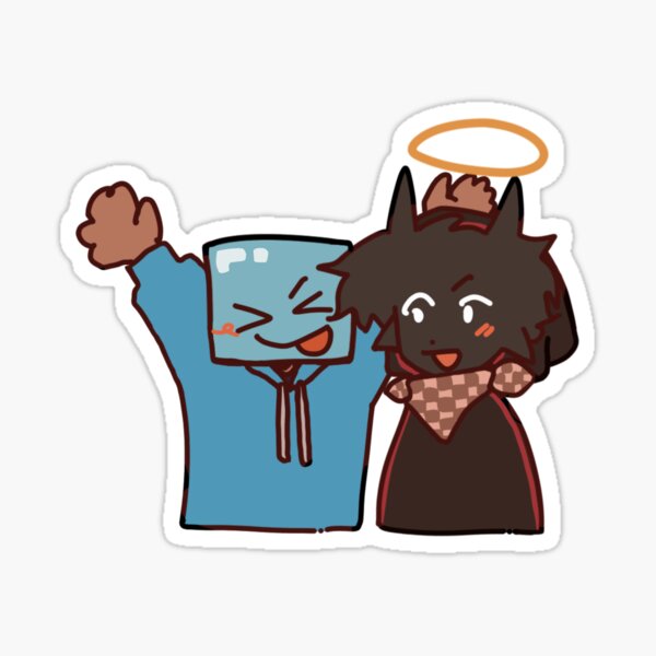 "Skeppy and Badboyhalo! (MCYT)" Sticker by flooperflops | Redbubble