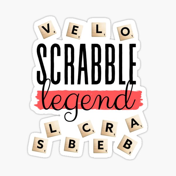 "Scrabble legend | Scrabble lovers | Scrabble player" Sticker by ...