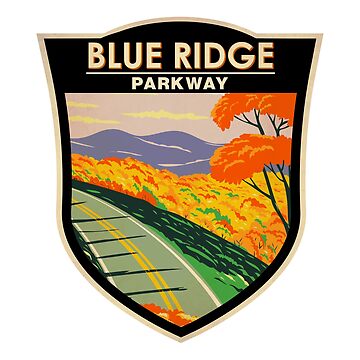 "Blue Ridge Parkway Badge Vintage" Sticker for Sale by KrisSidDesigns ...