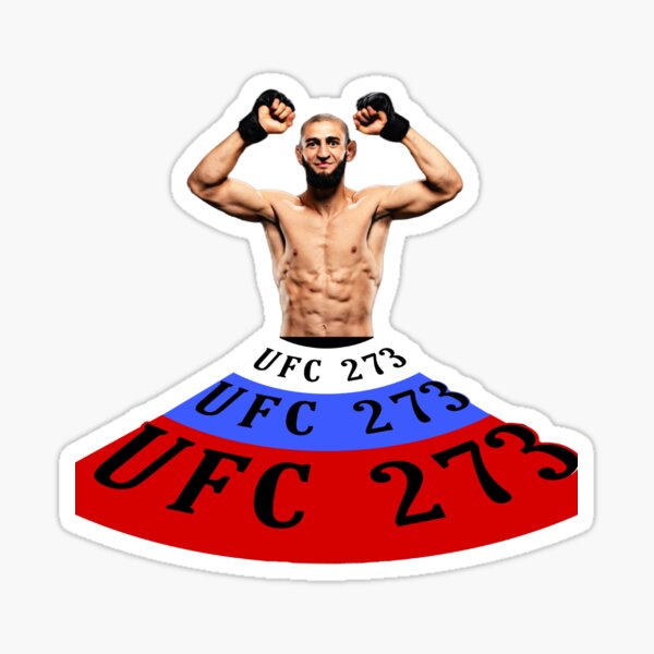 "KHAMZAT CHIMAEV UFC 273 FIGHTER " Sticker by MarketFurAlles | Redbubble