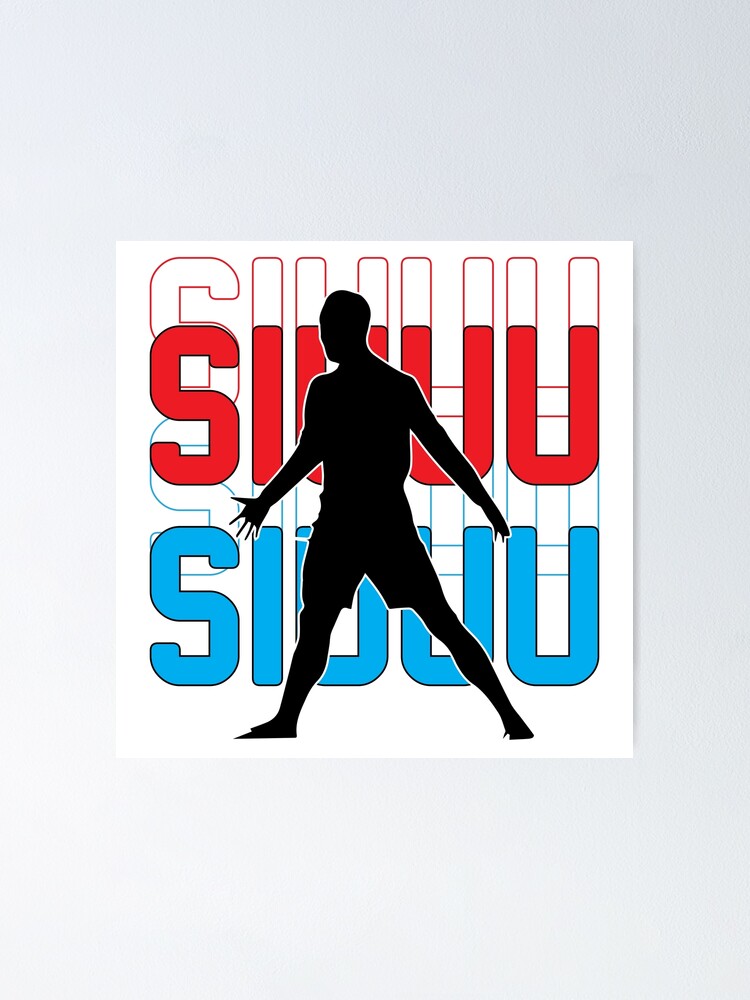 "cristiano ronaldo siuuu" Poster for Sale by artistamine | Redbubble