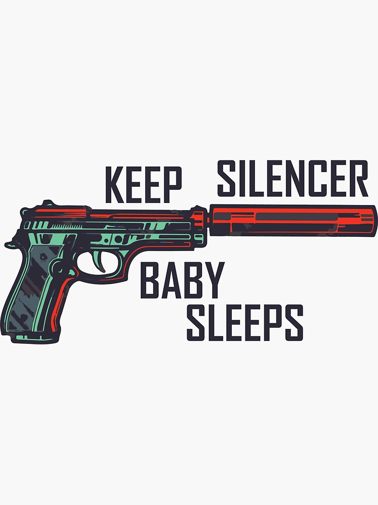 "SILENCER" Sticker by Moesia | Redbubble