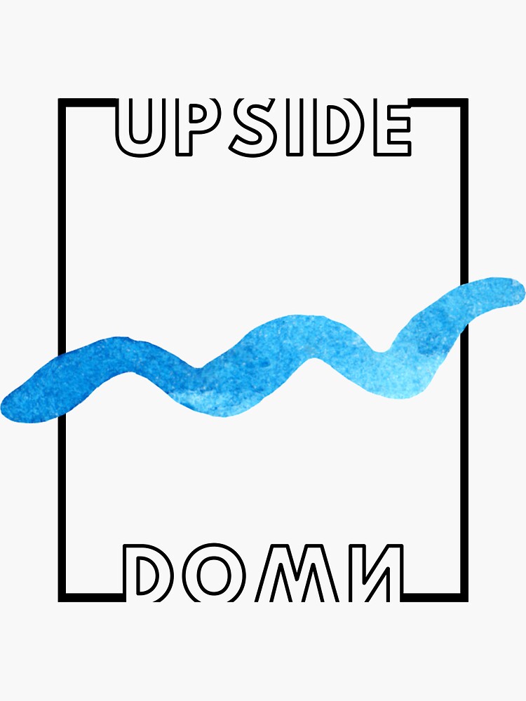 "Upside Down" Sticker by PreritaKalra | Redbubble