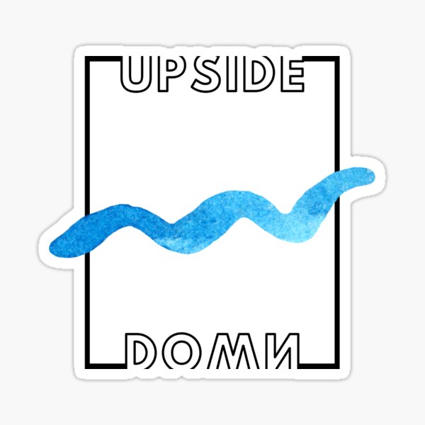 "Upside Down" Sticker by PreritaKalra | Redbubble