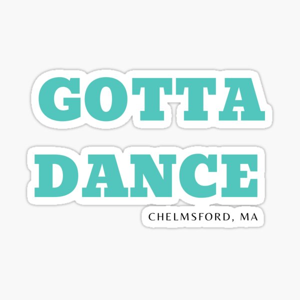 "GD Block Letters" Sticker by KS-Gotta-Dance | Redbubble