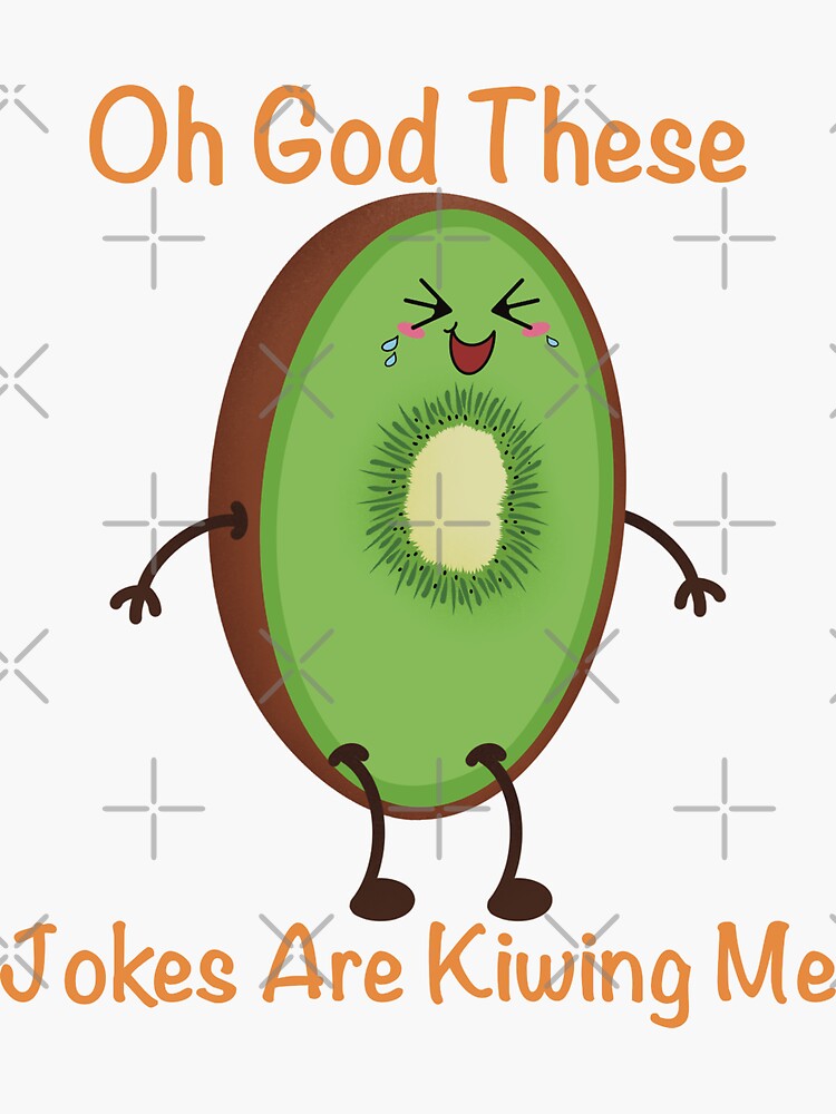 "Cute kiwi laughing out loud because of a funny joke Oh God These Jokes ...
