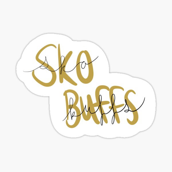 "Sko Buffs CU Bolder" Sticker by creatava | Redbubble