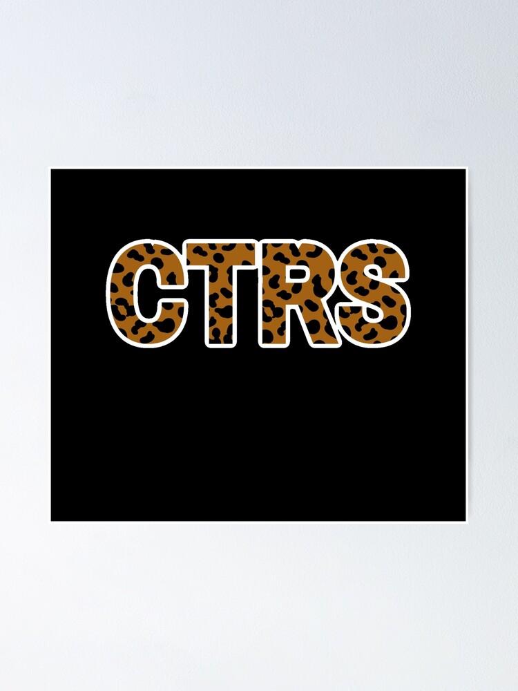 "CTRS Animal Print Rec Therapy Letters" Poster for Sale by RecOutLoud ...