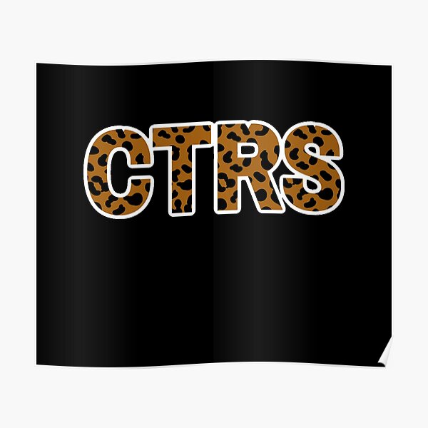"CTRS Animal Print Rec Therapy Letters" Poster for Sale by RecOutLoud ...