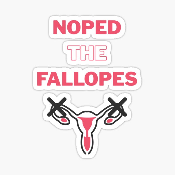 "Noped the Fallopes (white)" Sticker for Sale by Longstraw23 | Redbubble