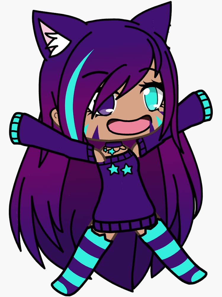 "Gacha Life Cute Gacha Girl " Sticker for Sale by HBzshop | Redbubble