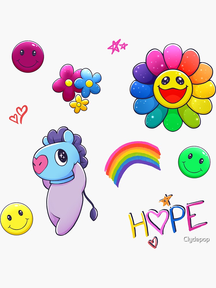 "Hobicore Sticker Pack - J Hope Stickers" Sticker by Clydepop | Redbubble