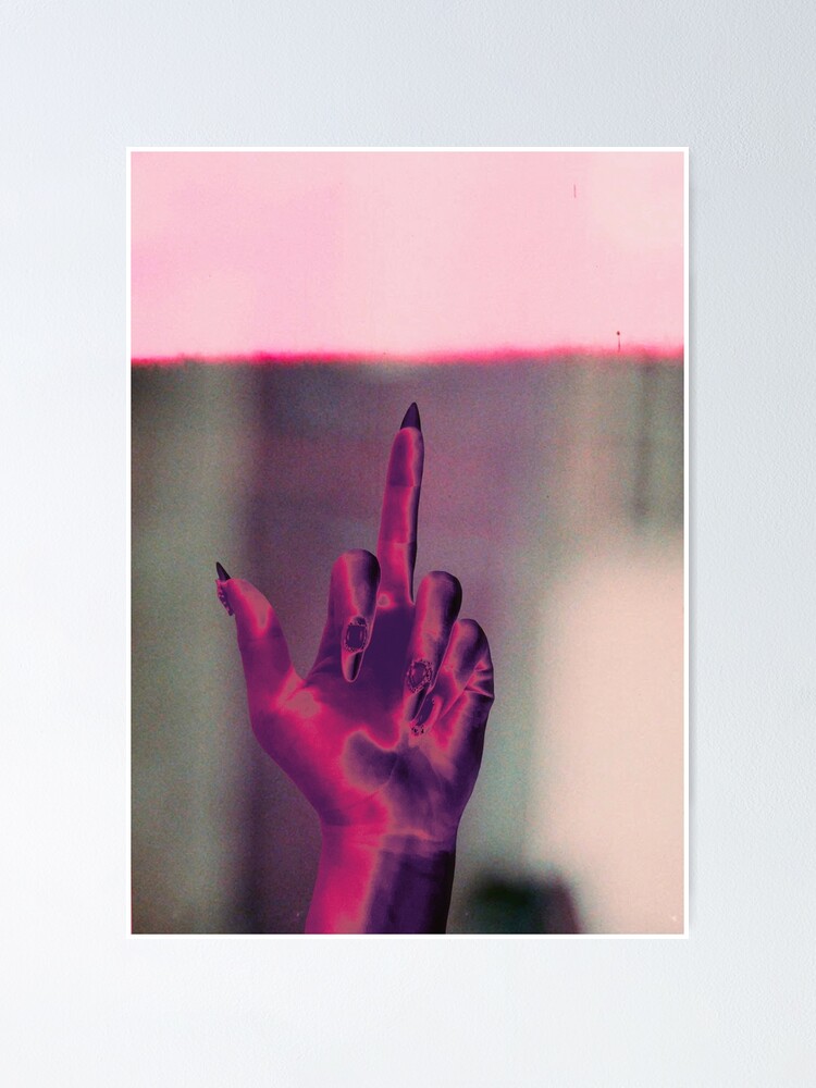 "Middle finger" Poster by Mi-ndy | Redbubble