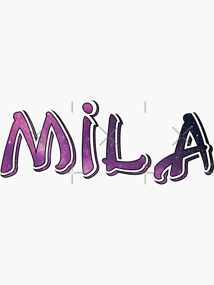 "MILA Name II - My name is MILA - typography name - Galaxy Vibe ...