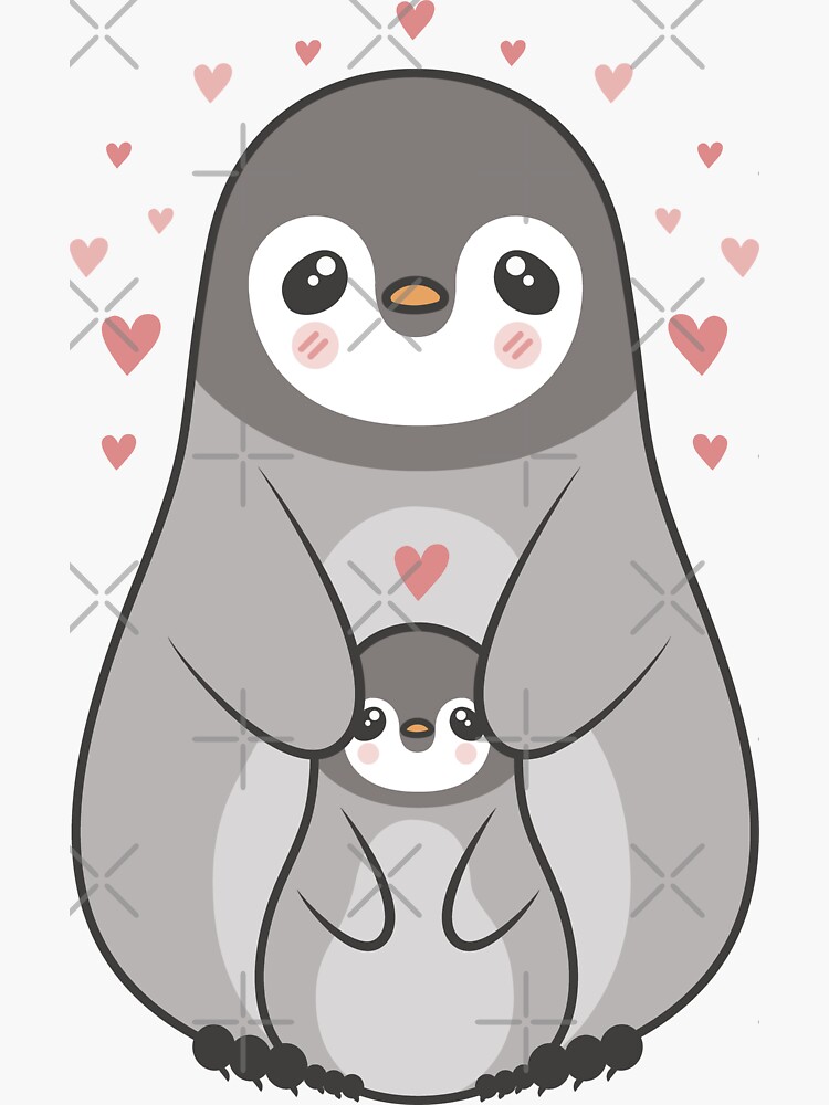 "Baby and Mama Penguins | Mother's Day 2022 | Mother's Day 2023 ...