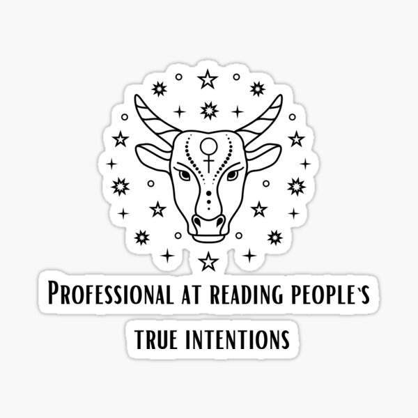 "Professional at reading people`s true intentions" Sticker by ...
