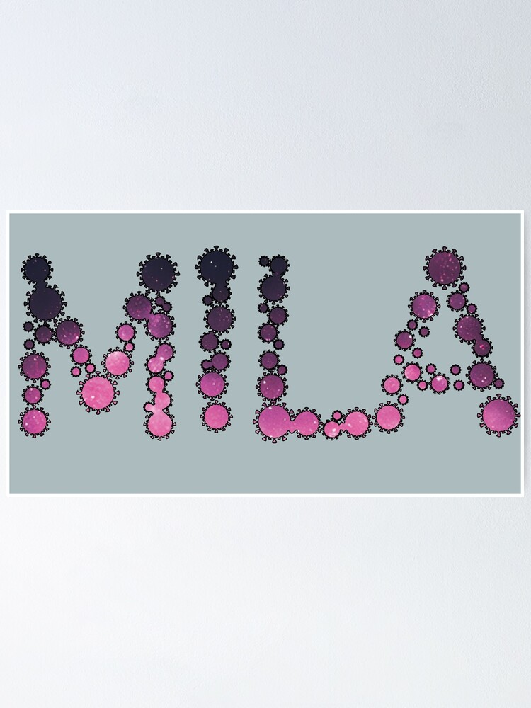 "MILA Name III - My name is MILA - typography name - Galaxy Vibe ...