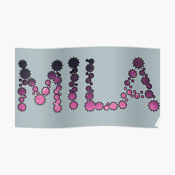 "MILA Name III - My name is MILA - typography name - Galaxy Vibe ...