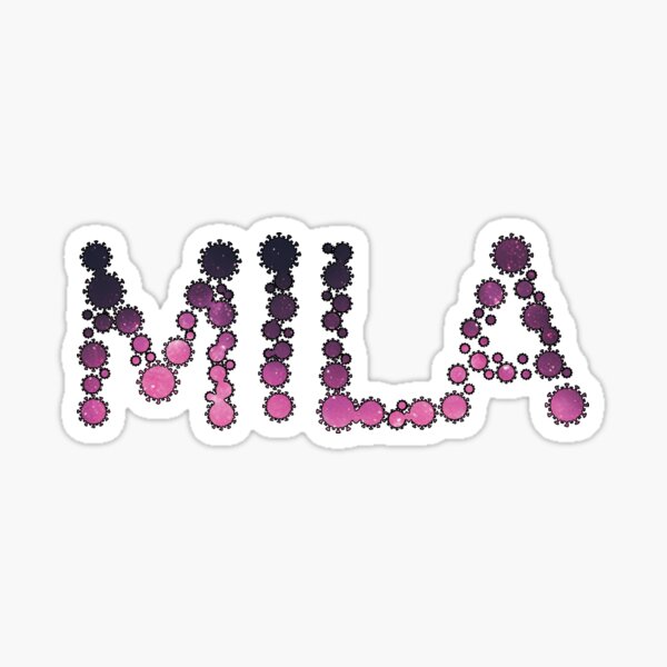 "MILA Name III - My name is MILA - typography name - Galaxy Vibe ...