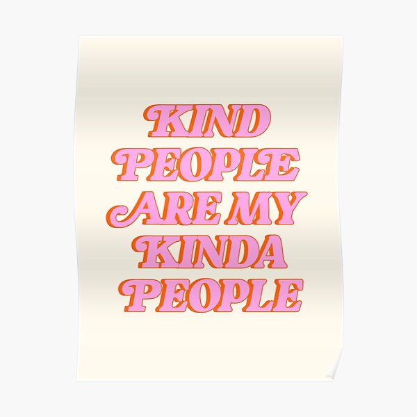 "Kind People Are My Kinda People Danish Pastel Soft Peach Aesthetic ...