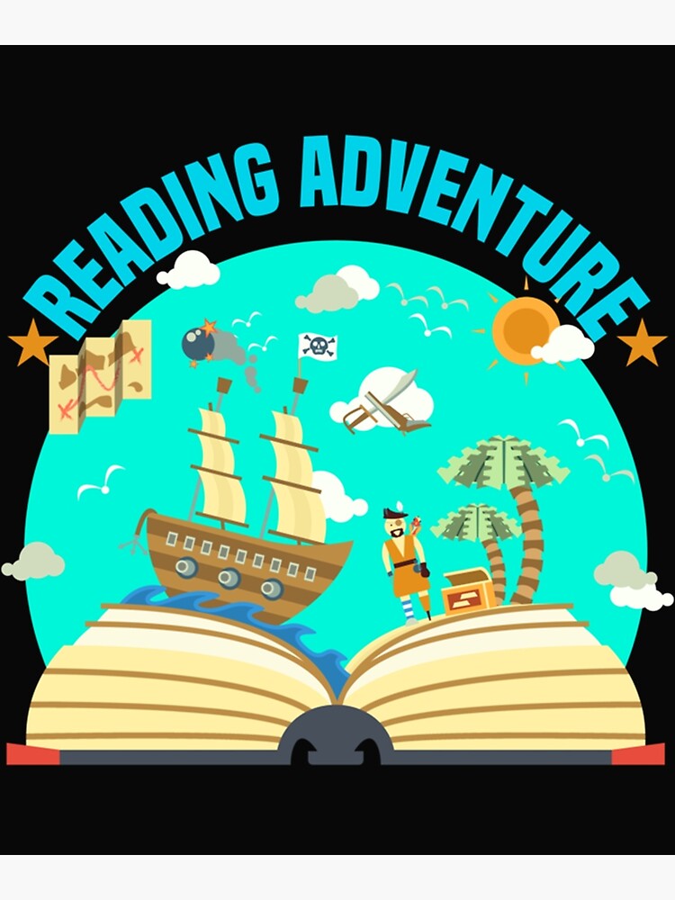 "Reading adventure library student teacher book bookaholic Sticker ...