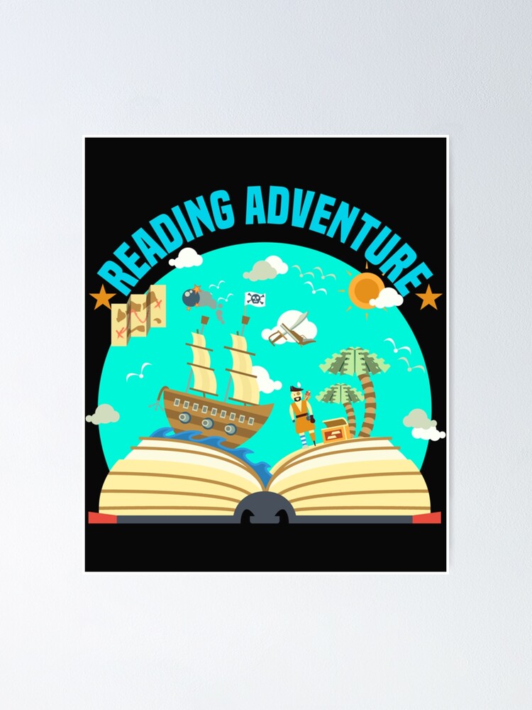 "Reading adventure library student teacher book bookaholic Sticker ...