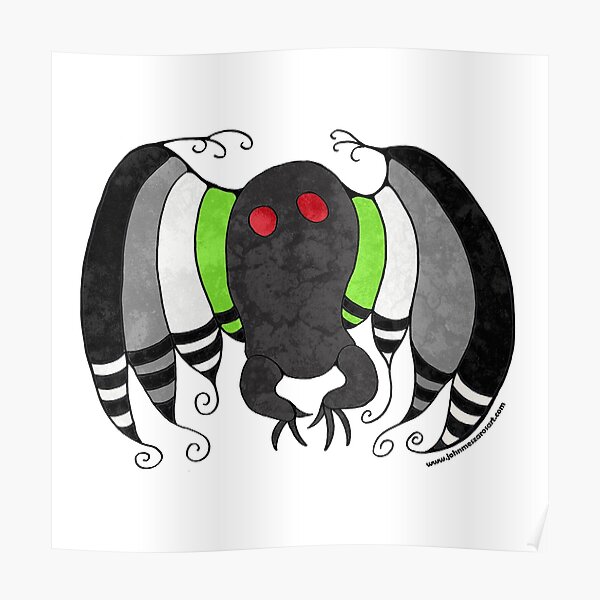 "Agender Moth Cryptid" Poster for Sale by nocturnalsea | Redbubble
